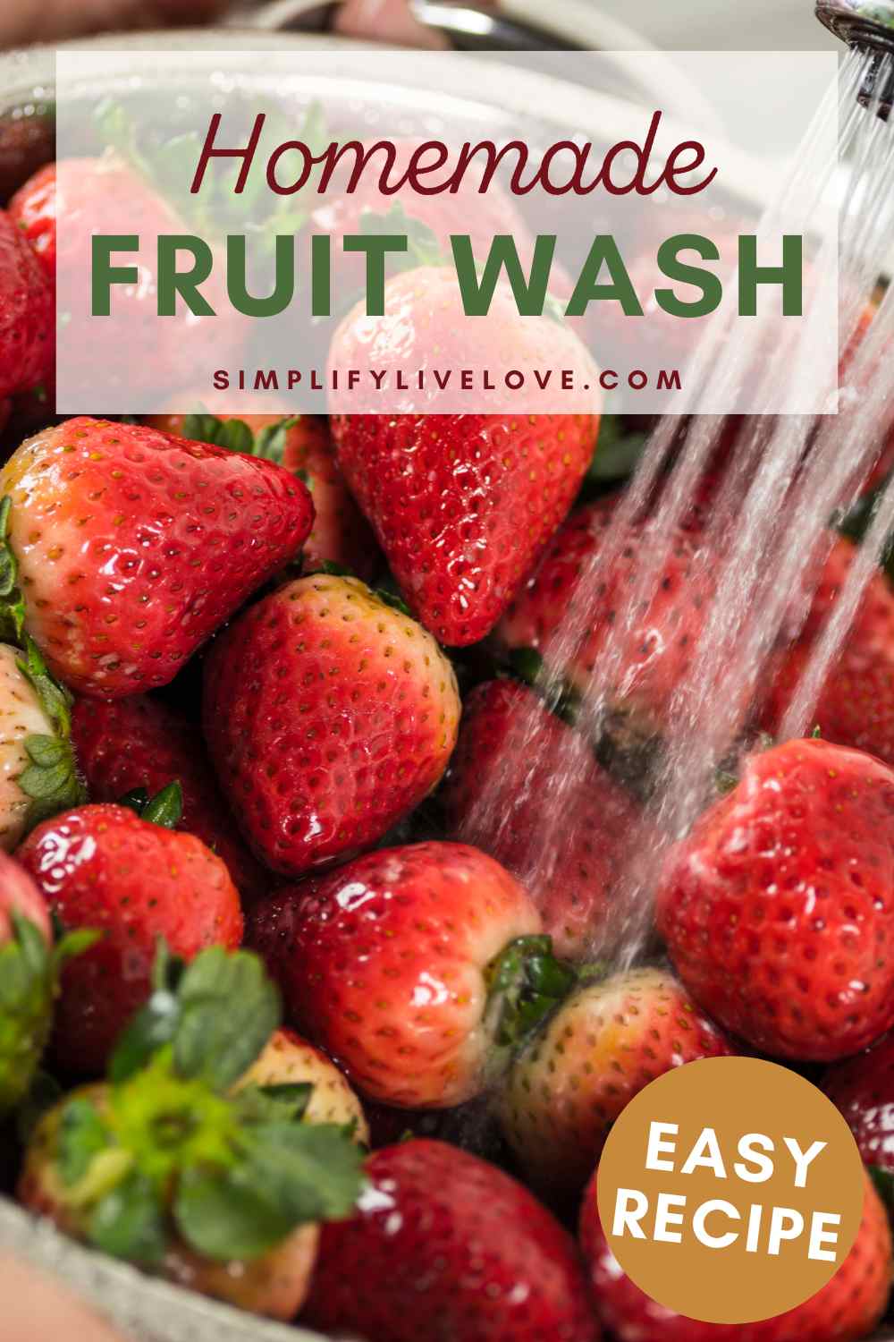 DIY Fruit Wash for Clean Eating - Simplify, Live, Love