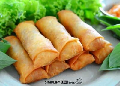 Easy Recipe for Crispy Homemade Egg Rolls with Bean Sprouts - Simplify ...
