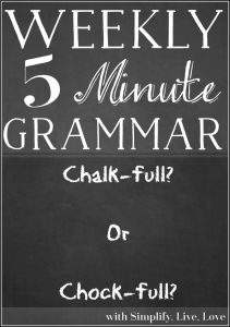 What's the Deal with the Phrase Chock Full? - Simplify, Live, Love