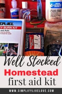 Supplies for a Well Stocked Homestead First Aid Kit | Simplify, Live, Love