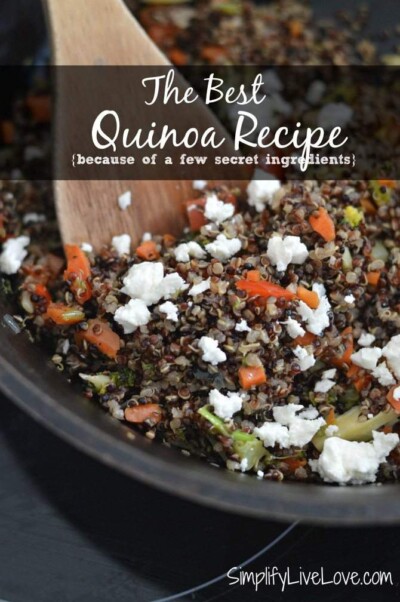 The Best Quinoa Recipe {because of a few secret ingredients} - Simplify ...