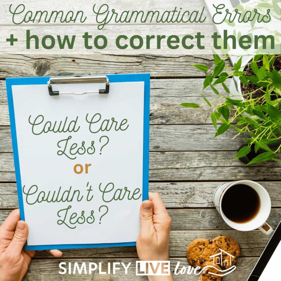 5 Minute Grammar Lesson - Could Care Less? or Couldn't Care Less ...