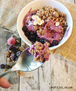 Triple Berry Nice Cream Perfect for Summer - Simplify, Live, Love