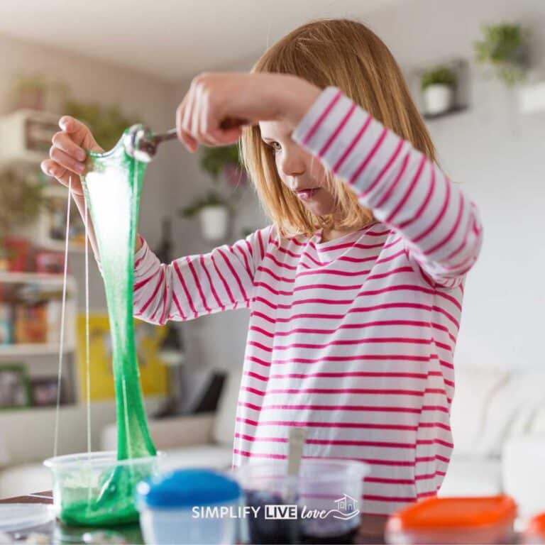 A Homemade Slime Making Kit Without Borax - Simplify, Live, Love
