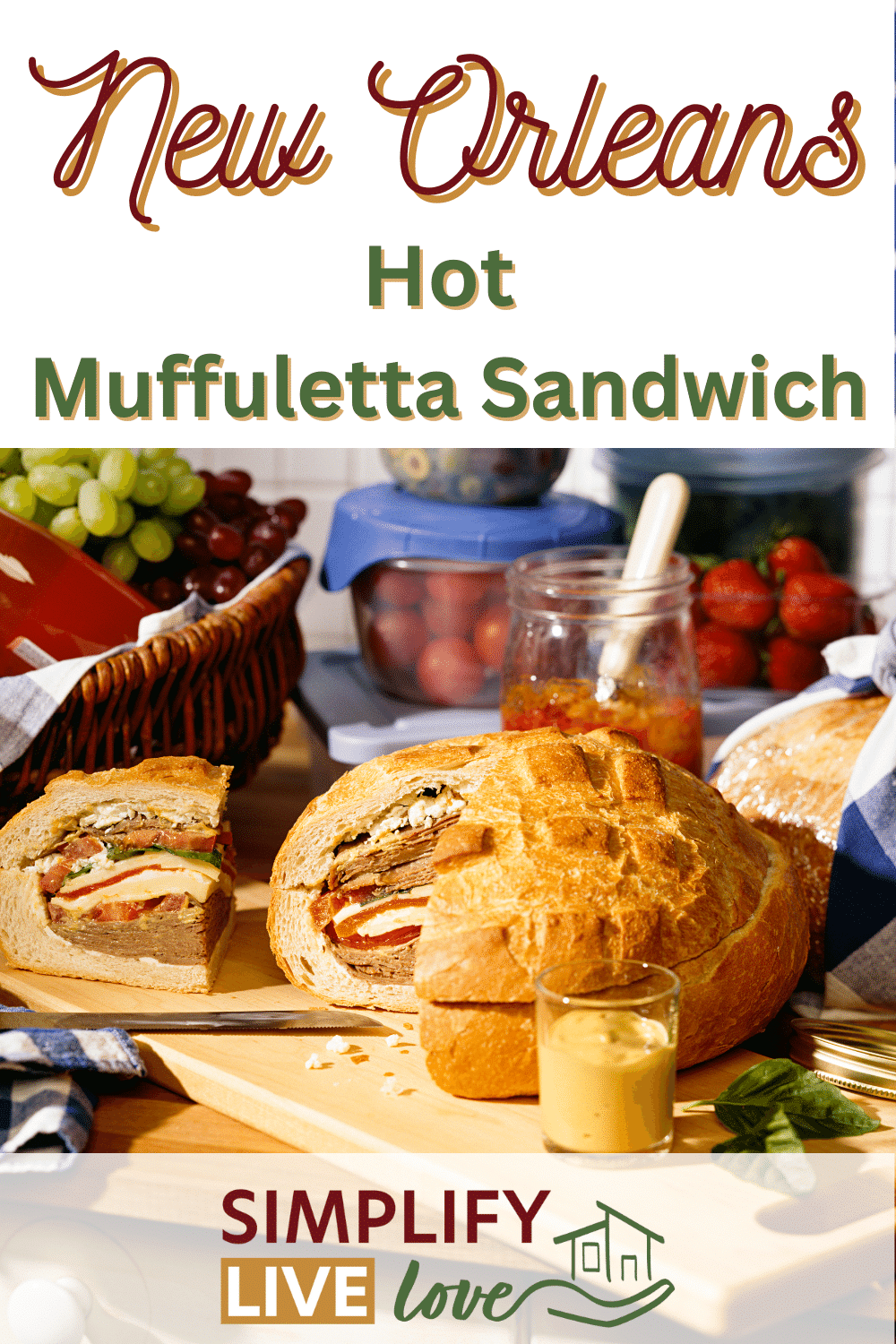 A Bite of New Orleans: Central Grocery Muffuletta Recipe - Simplify ...