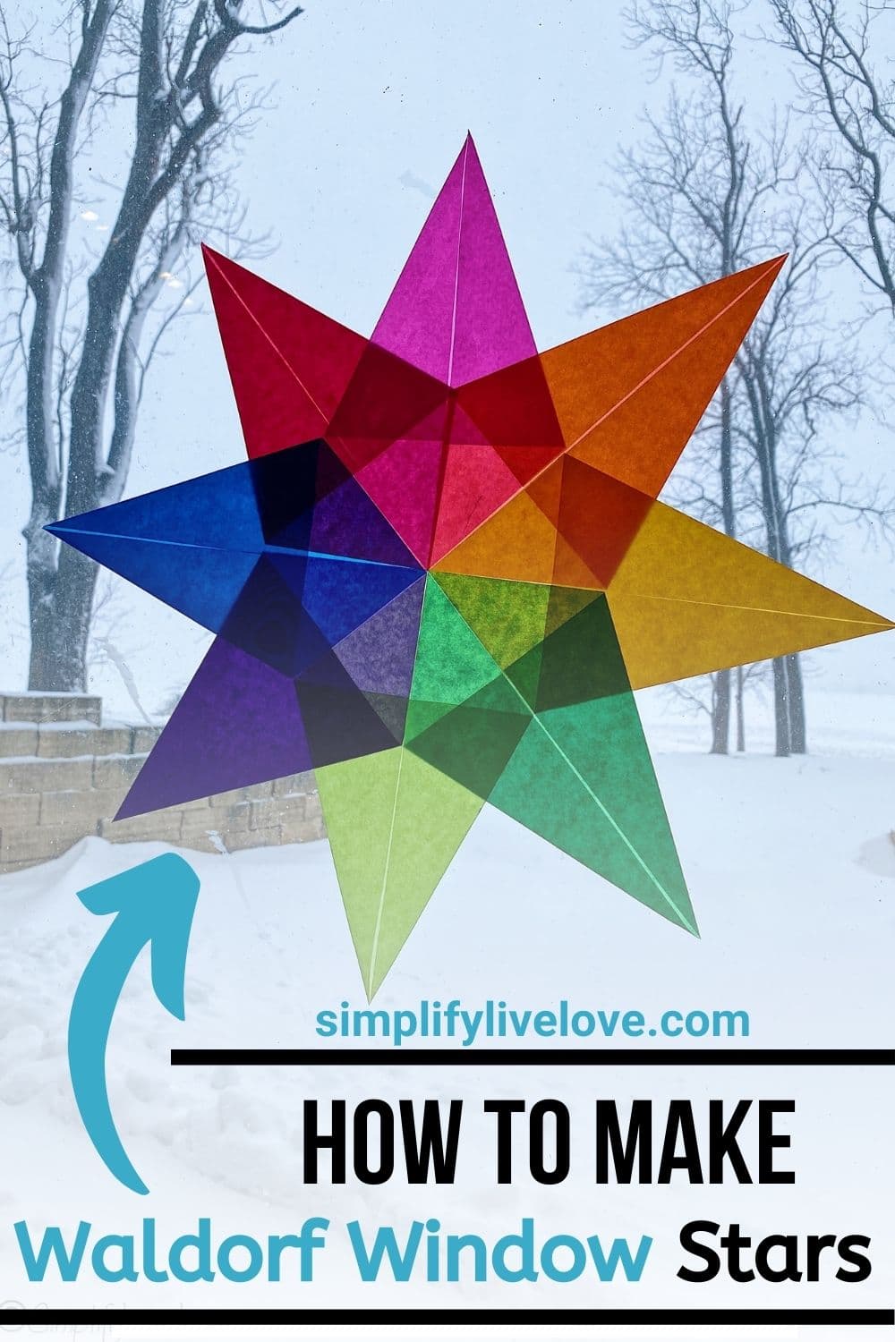 How to Make Paper Stars: Waldorf Window Star Tutorial for Bird-Safe ...