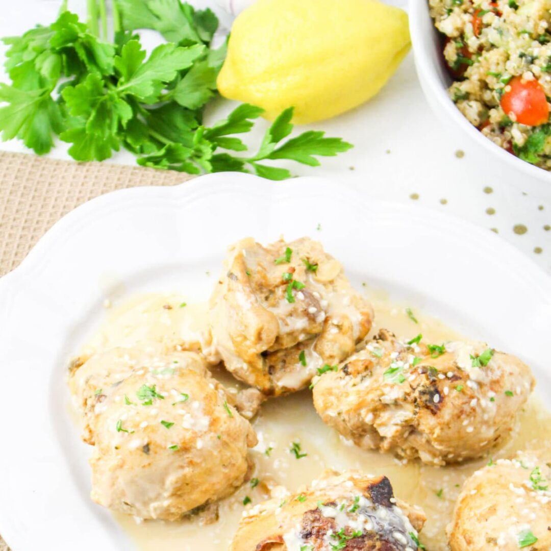 Scrumptious Tahini Chicken Thighs Instant Pot or Air Fryer Recipe ...